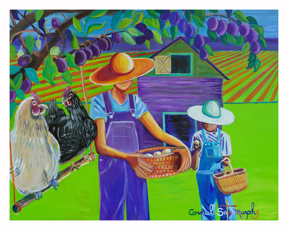 Hens and Plums – Consuelo Soto Murphy