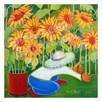 Sunflowers with White Shirt – Consuelo Soto Murphy